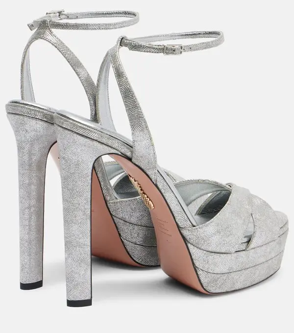 AQUAZZURA Divine 130 Platform Sandals