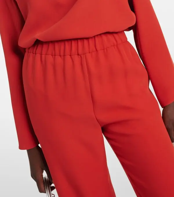 Valentino Garavani Cady Couture Wide-leg Pants - Orange
