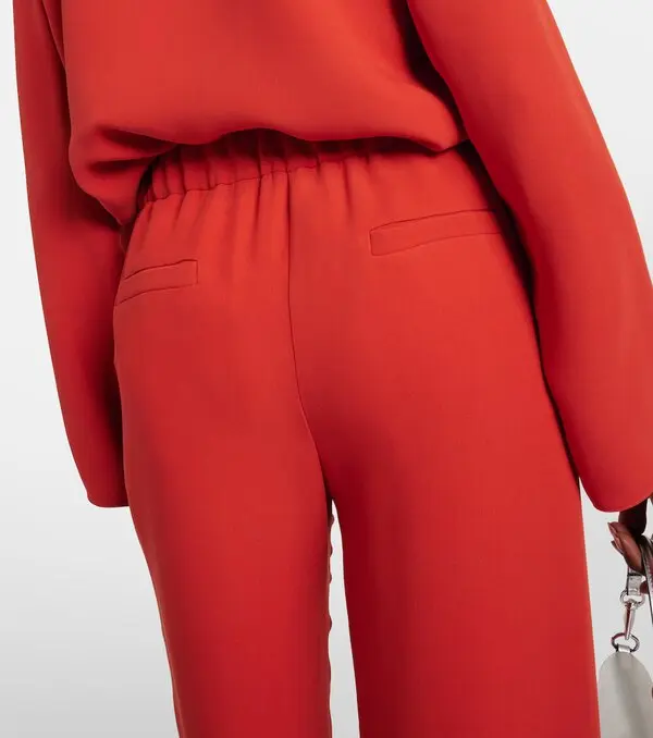 Valentino Garavani Cady Couture Wide-leg Pants - Orange