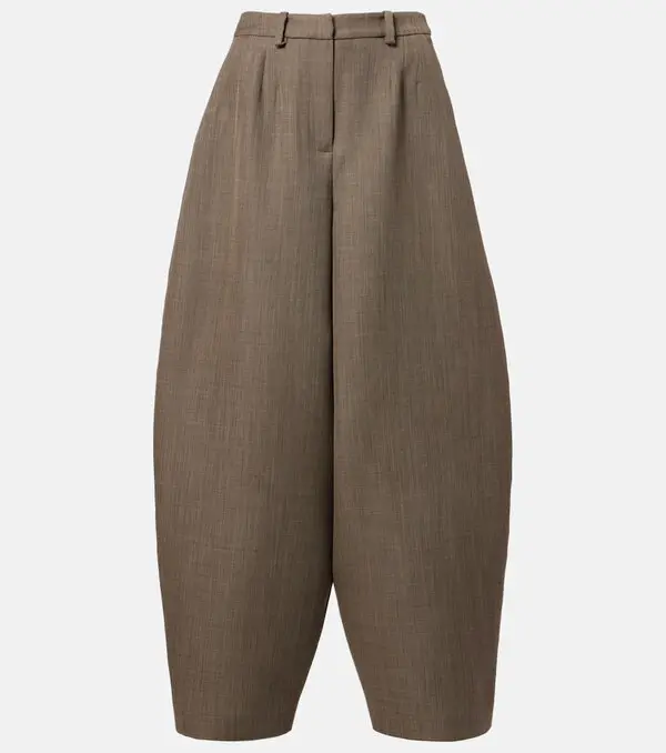 Magda Butrym Wool Barrel-leg Pants