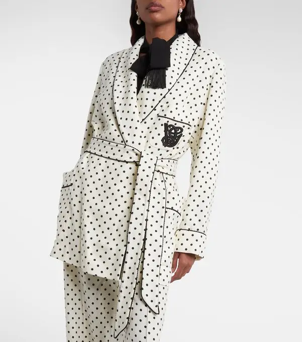 Valentino Garavani Plus De Pois Belted Jacket
