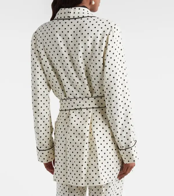 Valentino Garavani Plus De Pois Belted Jacket