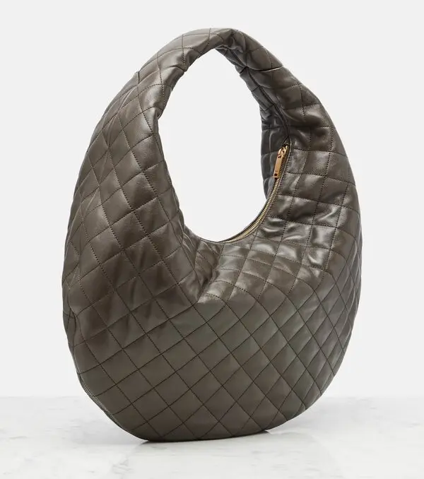 Saint Laurent Icare Medium Quilted Leather Shoulder Bag - Brown