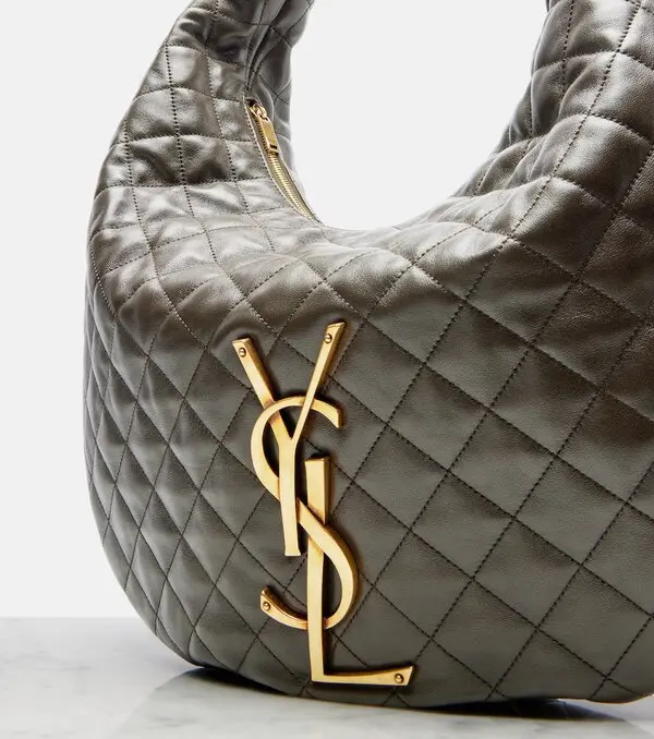 Saint Laurent Icare Medium Quilted Leather Shoulder Bag - Brown