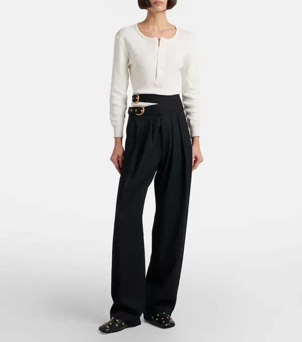 Chloé Rita Studded Leather Mules - Black