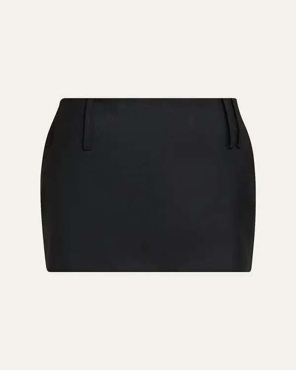 TONYWACK Wool Mini Skirt