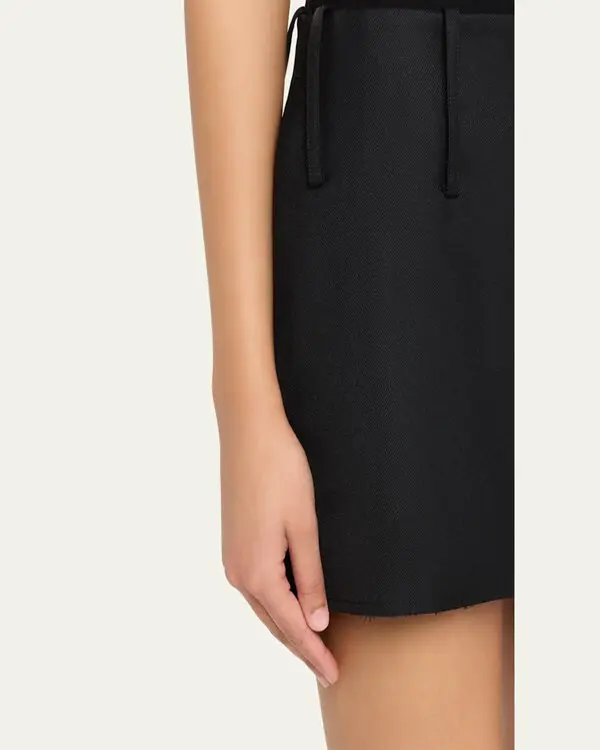 TONYWACK Wool Mini Skirt