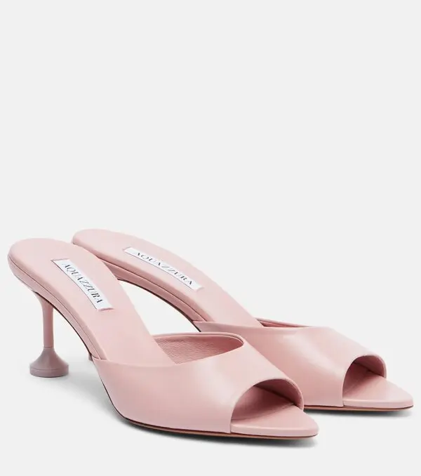 AQUAZZURA Bisous 65 Leather Mules