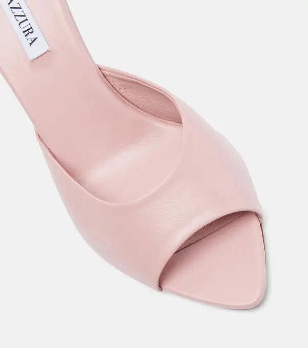 AQUAZZURA Bisous 65 Leather Mules