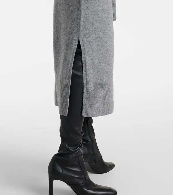 Veronica Beard Salomez Wool And Cashmere Wrap Midi Dress