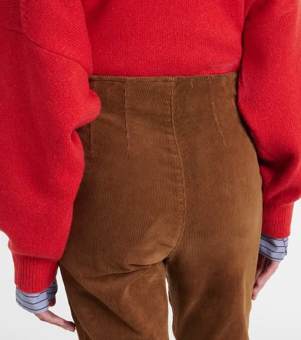 Veronica Beard Beverly Off-duty Corduroy Flared Pants - Brown