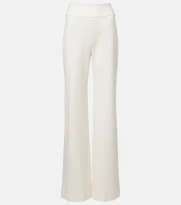 Veronica Beard Kalinda High-rise Wide-leg Pants - White