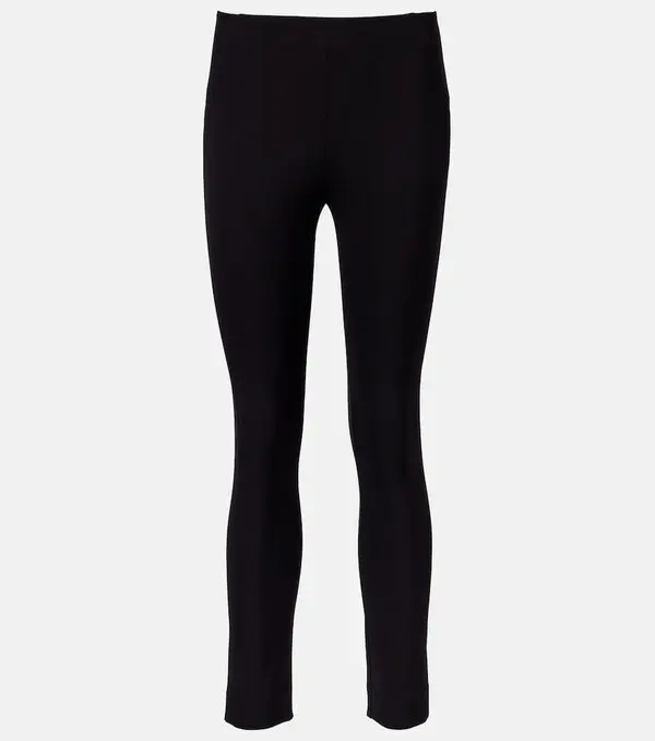 Veronica Beard Scuba Cropped Slim Pants - Black