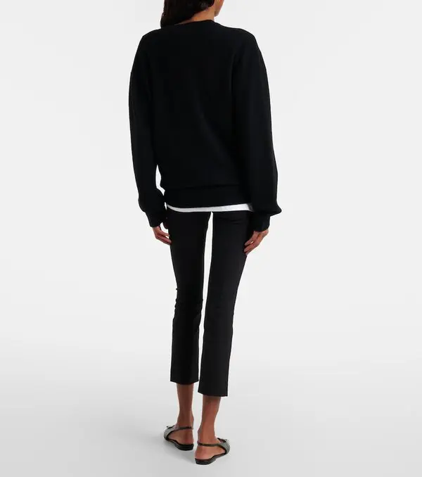 Veronica Beard Scuba Cropped Slim Pants - Black