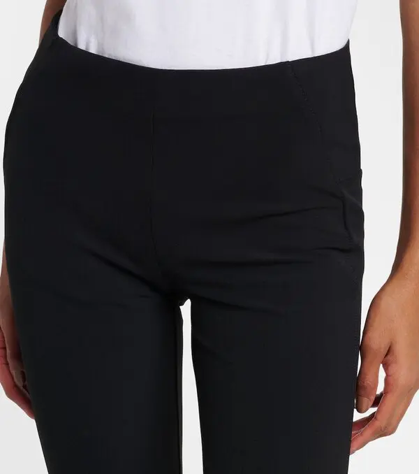 Veronica Beard Scuba Cropped Slim Pants - Black