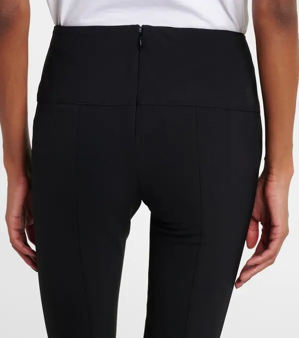Veronica Beard Scuba Cropped Slim Pants - Black