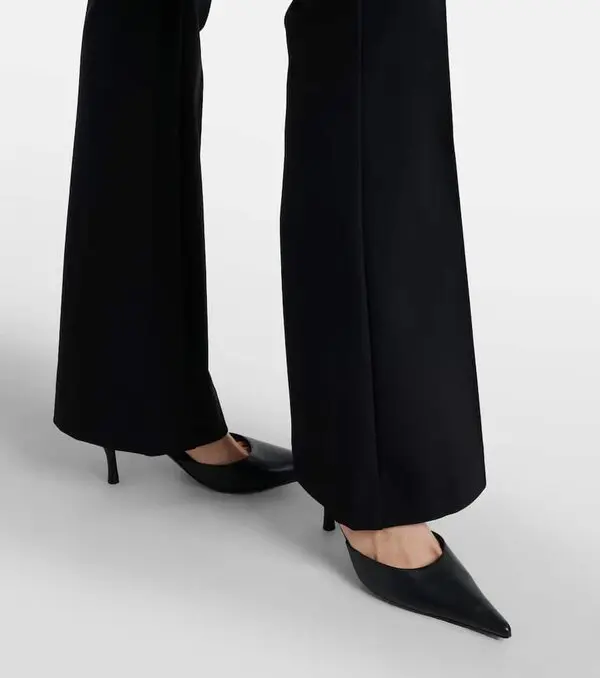 Veronica Beard Hibiscus High-rise Flared Trousers