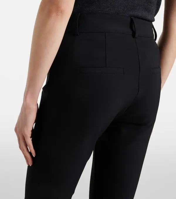 Veronica Beard Hibiscus High-rise Flared Trousers