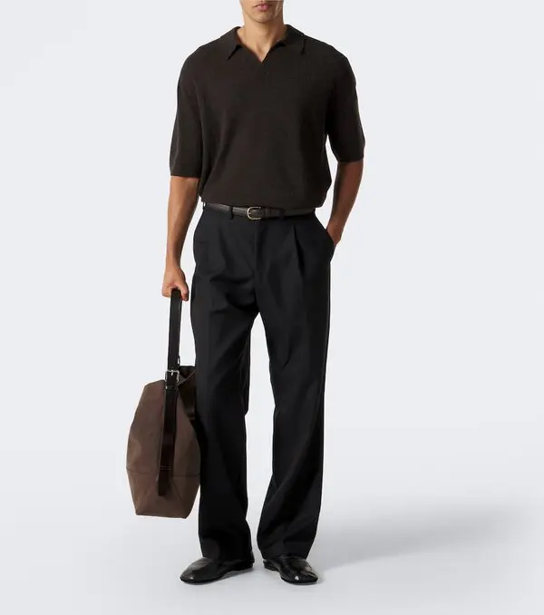 Le Kasha Bale Cashmere Polo Sweater - Brown