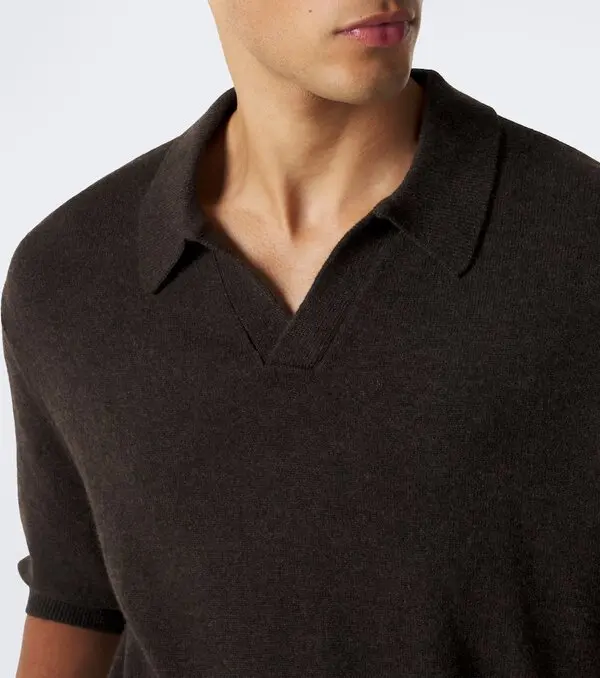 Le Kasha Bale Cashmere Polo Sweater - Brown
