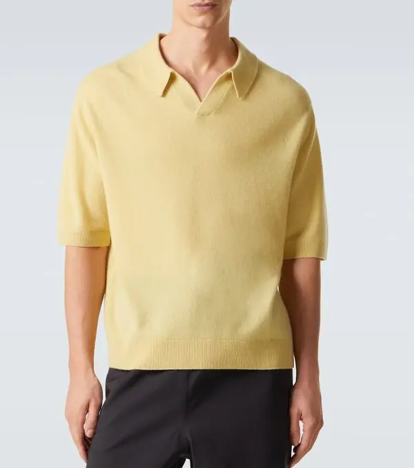 Le Kasha Bale Cashmere Polo Sweater - Yellow
