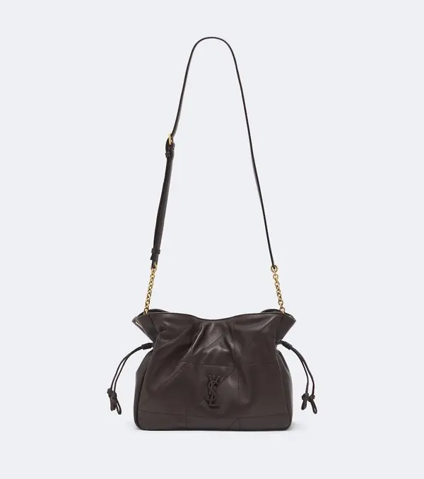 Saint Laurent Jamie Small Leather Shoulder Bag - Brown
