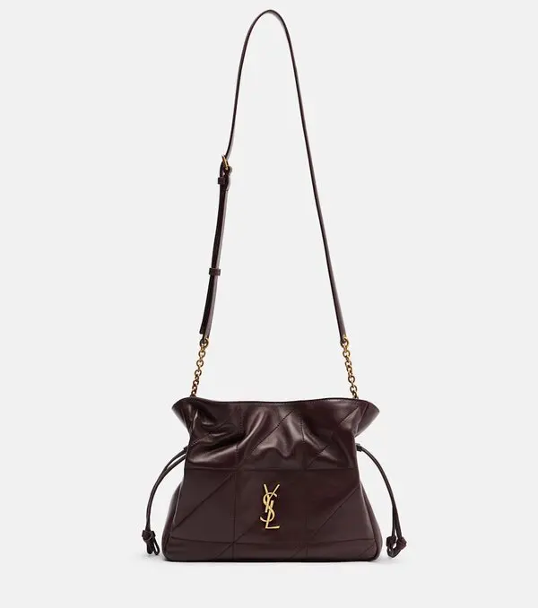 Saint Laurent Jamie Small Leather Shoulder Bag - Burgundy