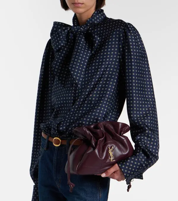 Saint Laurent Shoulder Bag - Burgundy