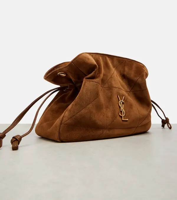 Saint Laurent Jamie Small Suede Shoulder Bag - Brown