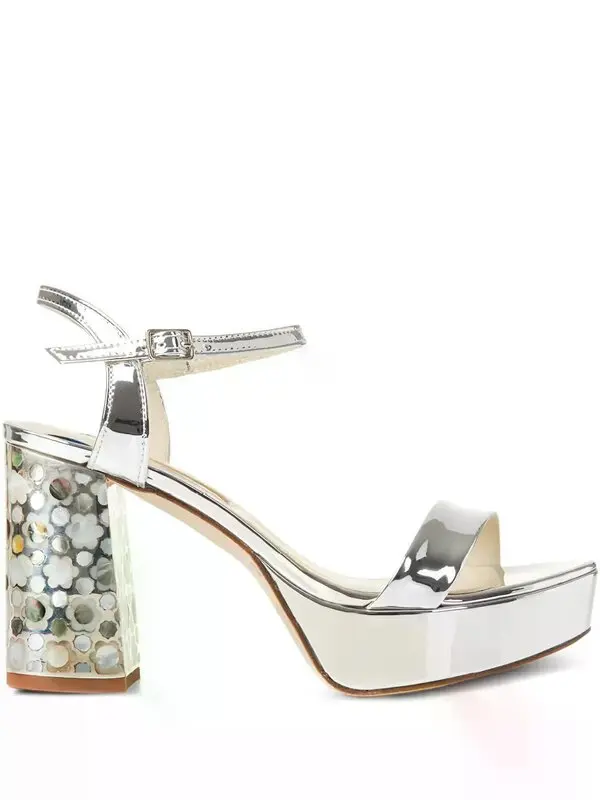 FREYA ROSE Glory Platform Heel Sandals - Silver