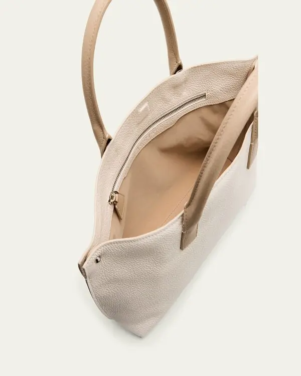 Akris Ai Two-tone Leather Tote