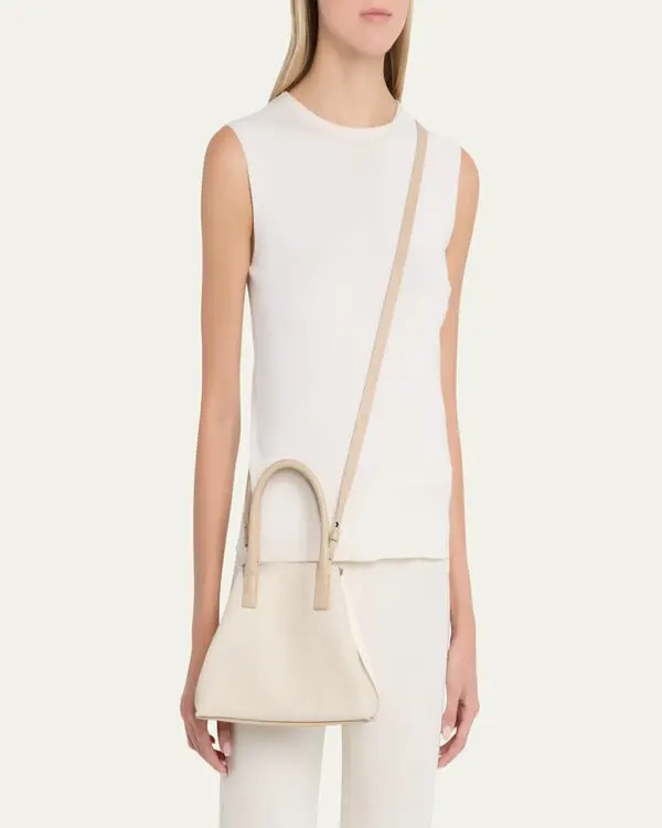 Akris Ai Two-tone Leather Tote
