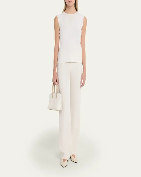 Akris Ai Two-tone Leather Tote