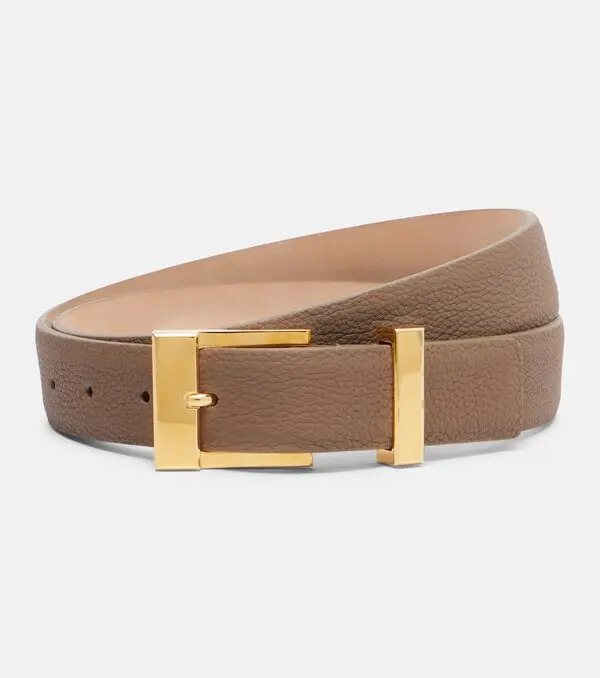 Khaite Manhattan Leather Belt - Brown