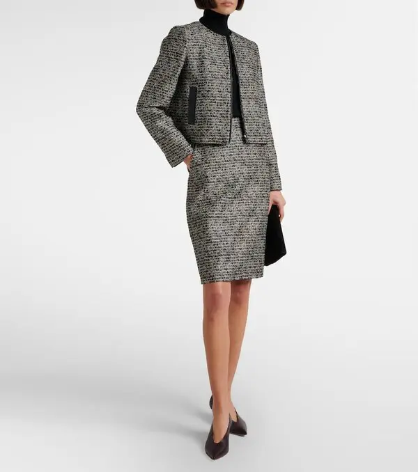 Max Mara Volume Tweed Jacket
