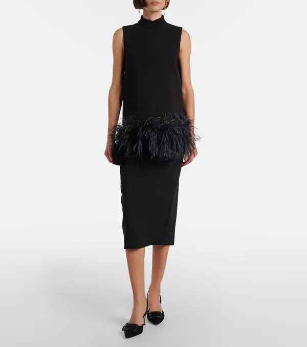 Max Mara Otre Wool Midi Skirt
