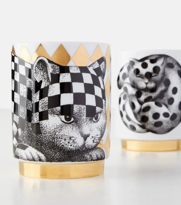 FORNASETTI High Fidelity Porcelain Scented Candle
