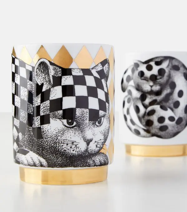 FORNASETTI High Fidelity Porcelain Scented Candle