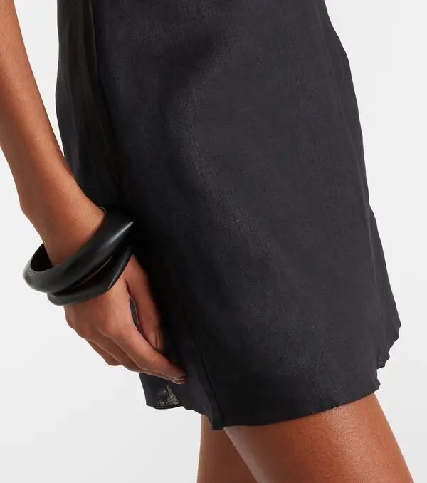 CALA DE LA CRUZ Soline Linen Minidress