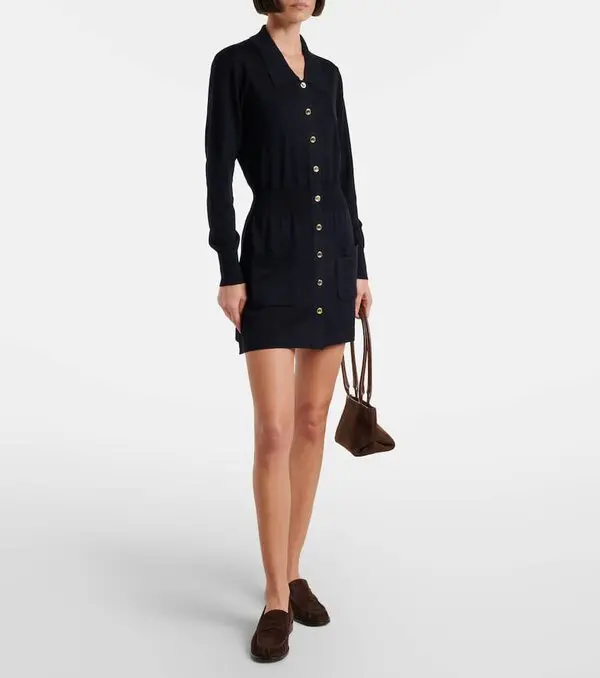 FRAME Wool Polo Dress