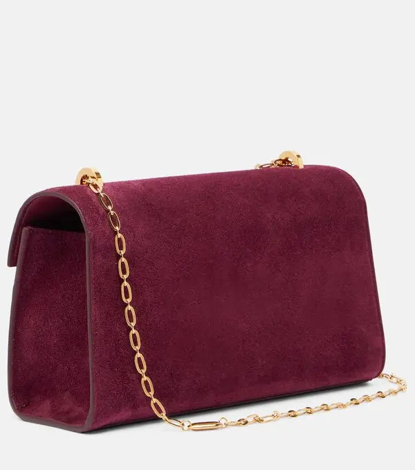Savette Symmetry Suede Crossbody Bag