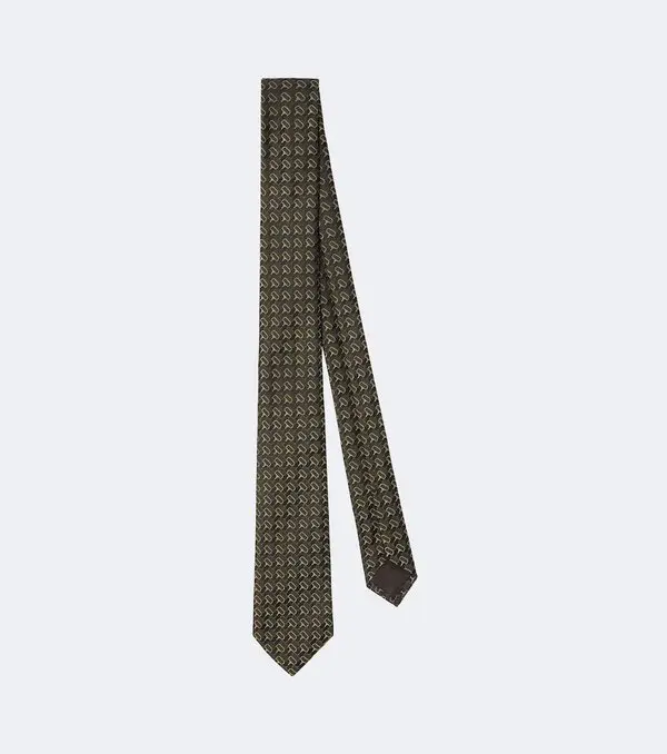 Gucci Horsebit Silk Jacquard Tie - Multicoloured