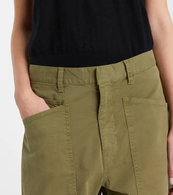NILI LOTAN Shon Barrel-leg Pants - Green