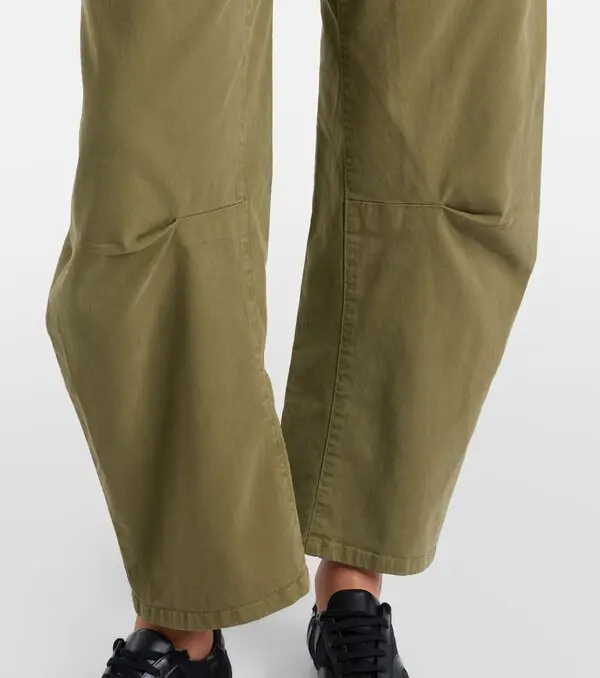 NILI LOTAN Shon Barrel-leg Pants - Green