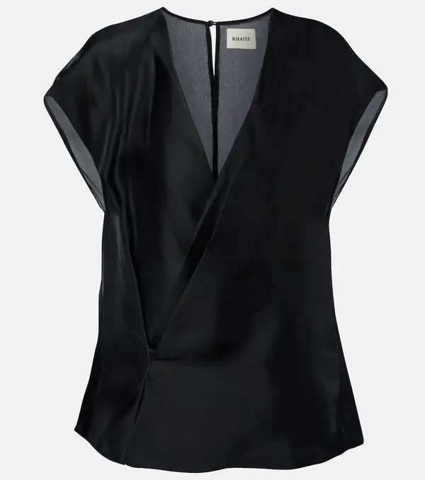 Khaite Silk Top - Black