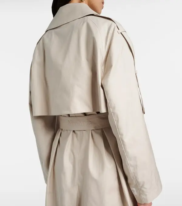 Max Mara The Cube Delfino Twill Trench Coat