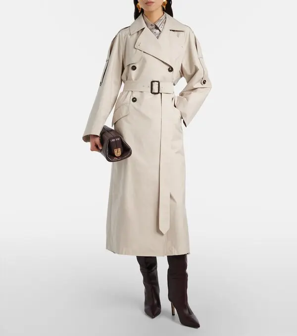 Max Mara The Cube Delfino Twill Trench Coat - Beige