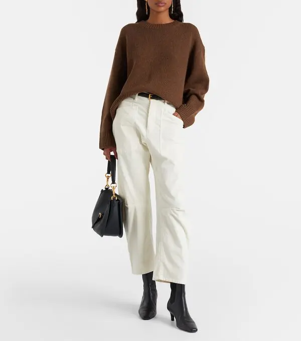 NILI LOTAN Shon Corduroy Pants - White
