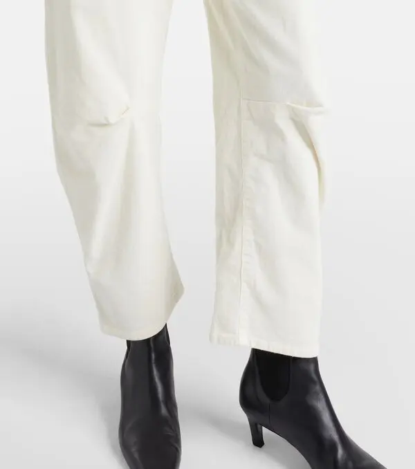 NILI LOTAN Shon Corduroy Pants - White