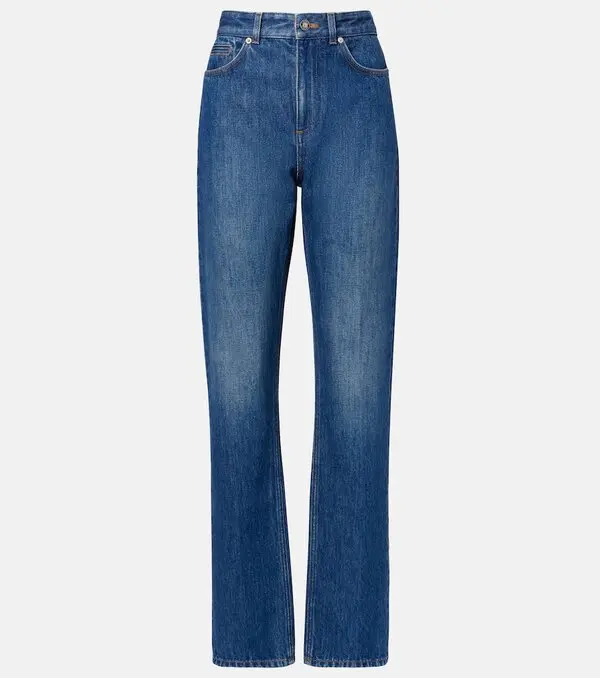 Givenchy Mid-rise Straight Jeans - Blue